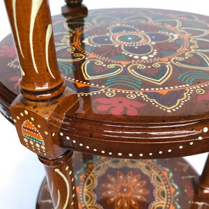 Three-tier Multifunctional Table With Brass Detail - Etsy