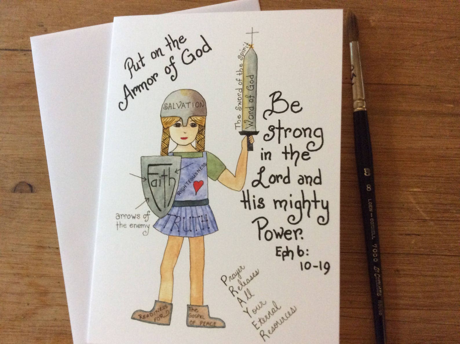 Armor of God Watercolor | Etsy
