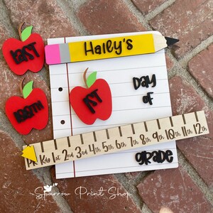 Personalized First Last Day of School Sign| Back to School Sign With ...