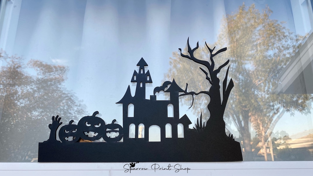 Haunted House Pumpkin Door Corner| Gift for Halloween| Halloween Door ...
