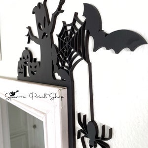 Spiderweb & Pumpkins Door Corner| Gift for Halloween| Halloween Door ...