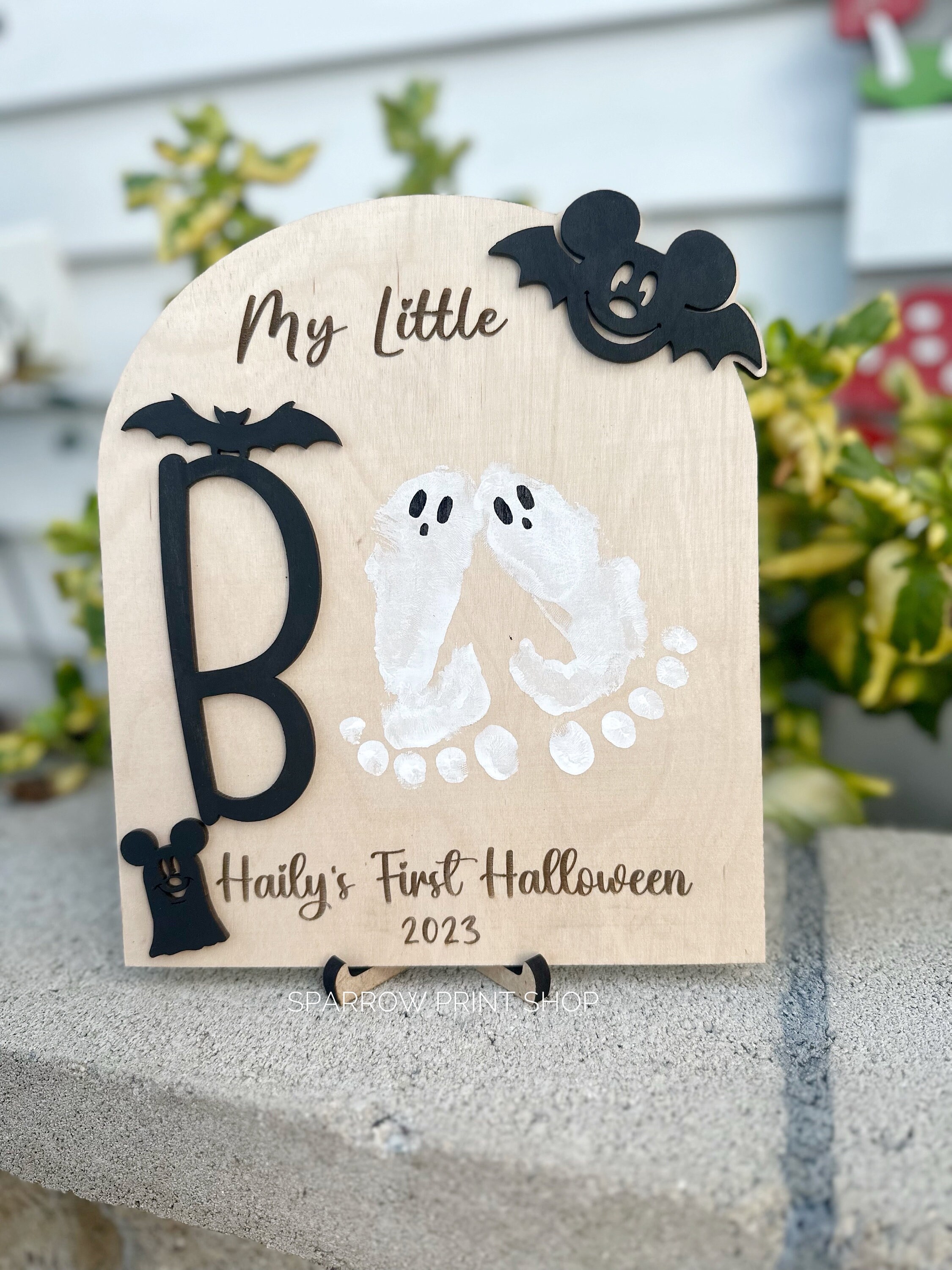 Baby’s First Halloween Keepsake DIY Halloween Footprint Art Halloween ...