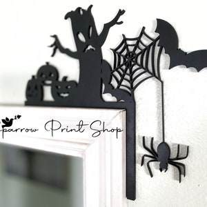 Spiderweb & Pumpkins Door Corner| Gift for Halloween| Halloween Door ...