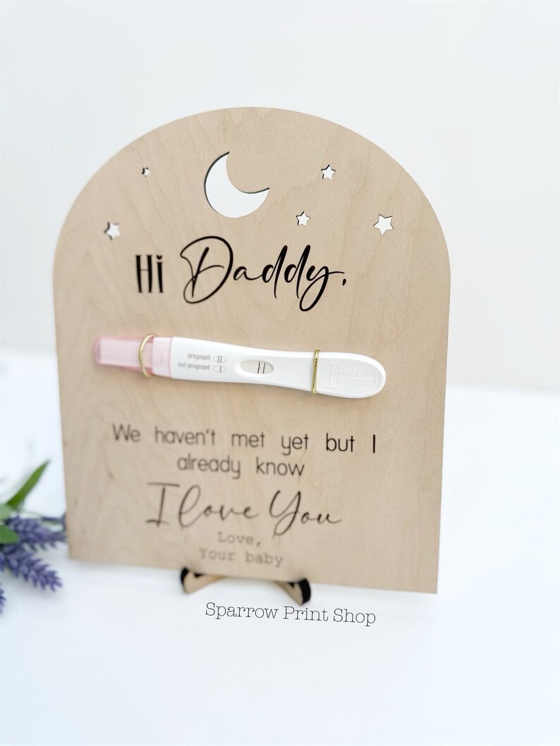 Pregnancy Announcement Sign Hello Daddy Sign Pregnancy - Etsy