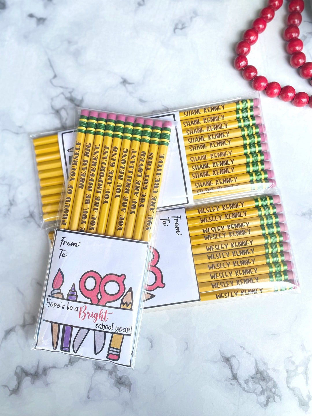 Personalized Back to School Pencils With Student Children Name | Name ...