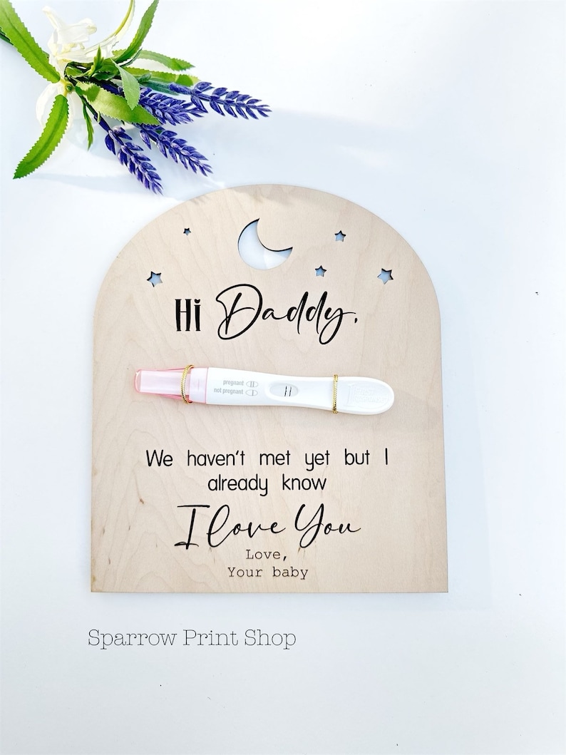 Pregnancy Announcement Sign Hello Daddy Sign Pregnancy - Etsy