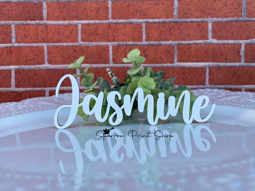 Birthday Wedding Name Plate Card| Name Place Card| Wooden Table Name ...