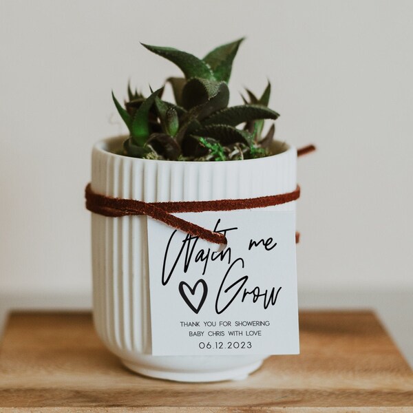 Watch Me Grow Tags - Etsy