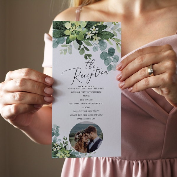 Rustic Wedding Program - Etsy