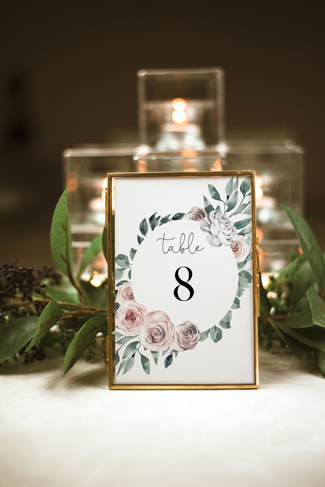 Editable Table Numbers Template Printable Table Number Card | Etsy