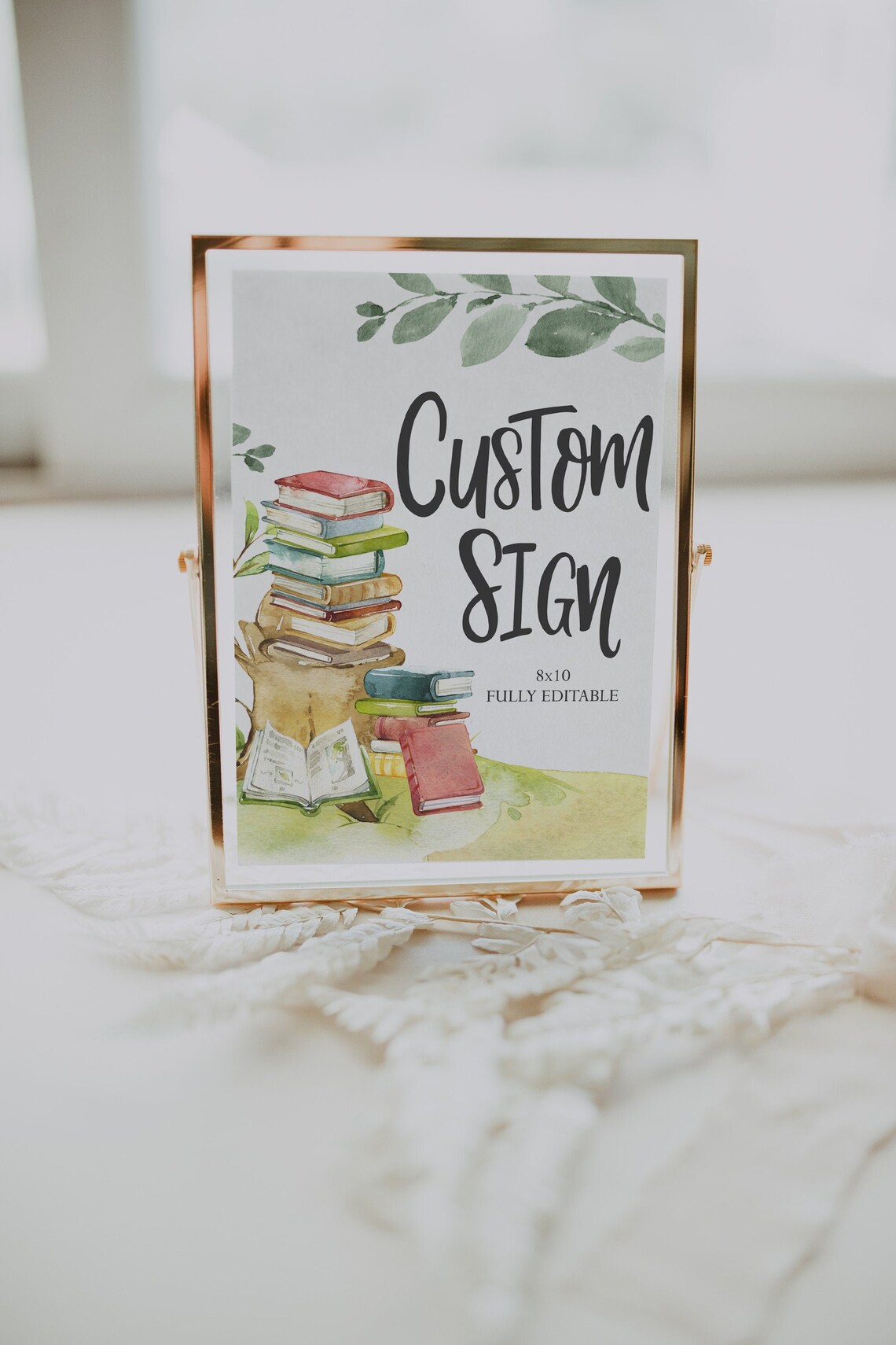 Chapter Custom Sign Template Editable Printable Sign Book - Etsy