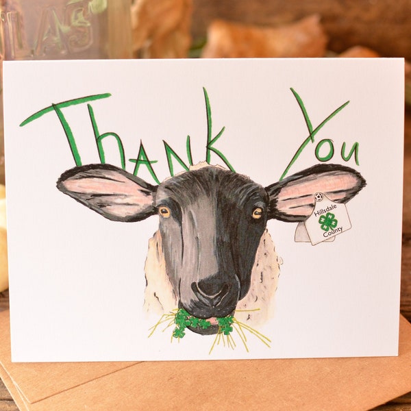 Sheep Thank You - Etsy