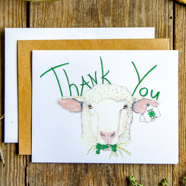 Sheep Thank You - Etsy