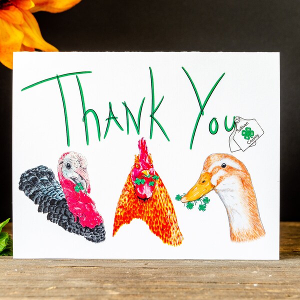 Duck Thank You - Etsy