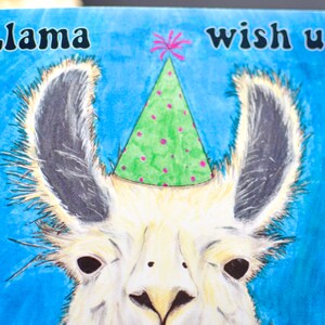 Funny Llama Birthday Card Llama Card Funny Birthday Card | Etsy