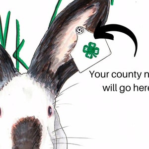 Rabbit 4-H Thank You Cards C77 - Etsy