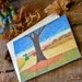 Fall Harvest Farm Greeting Card Fall Sunset Greeting Card - Etsy
