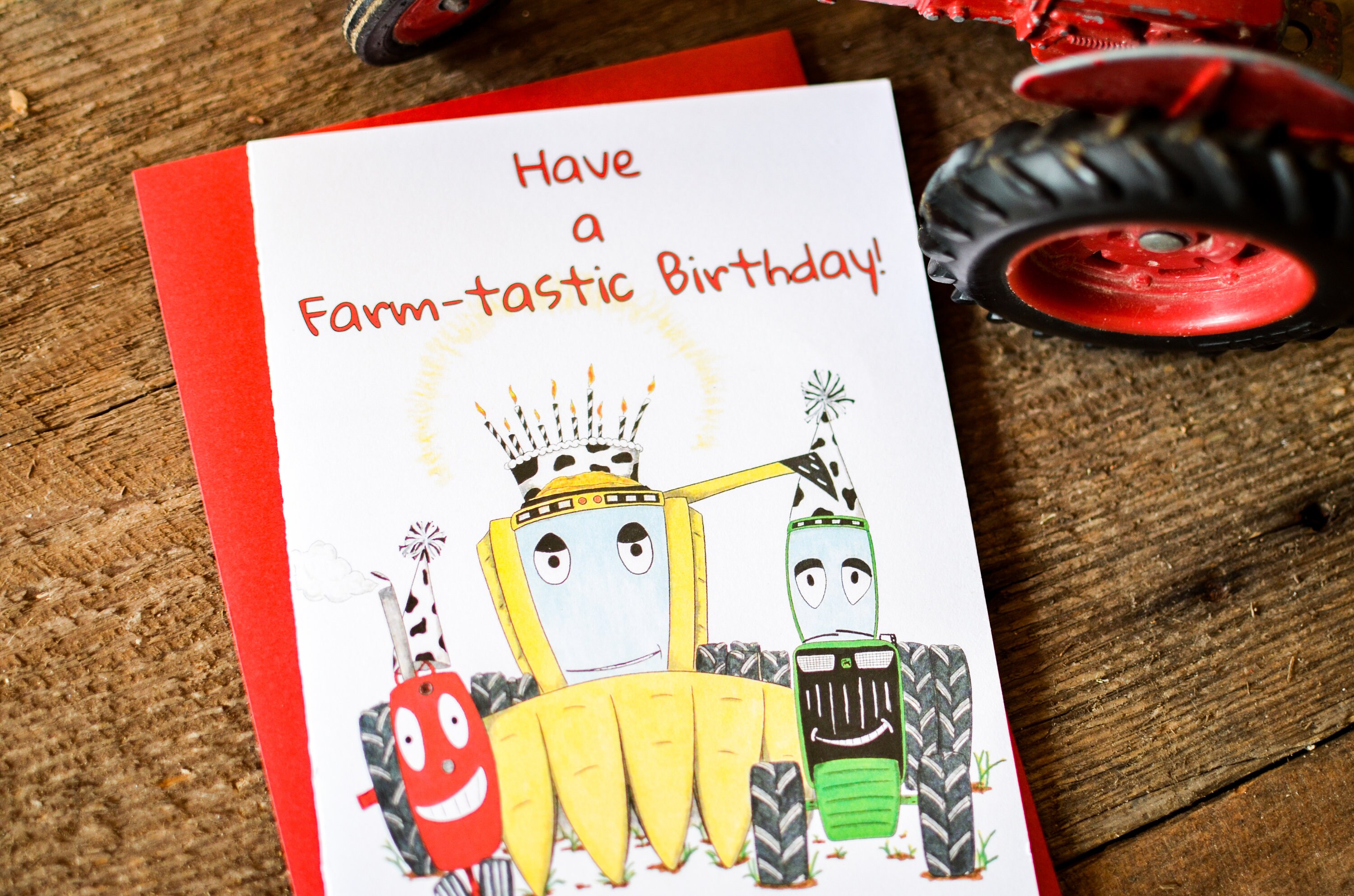 Tractor Birthday Card Country Birthday Card Personalized | Etsy