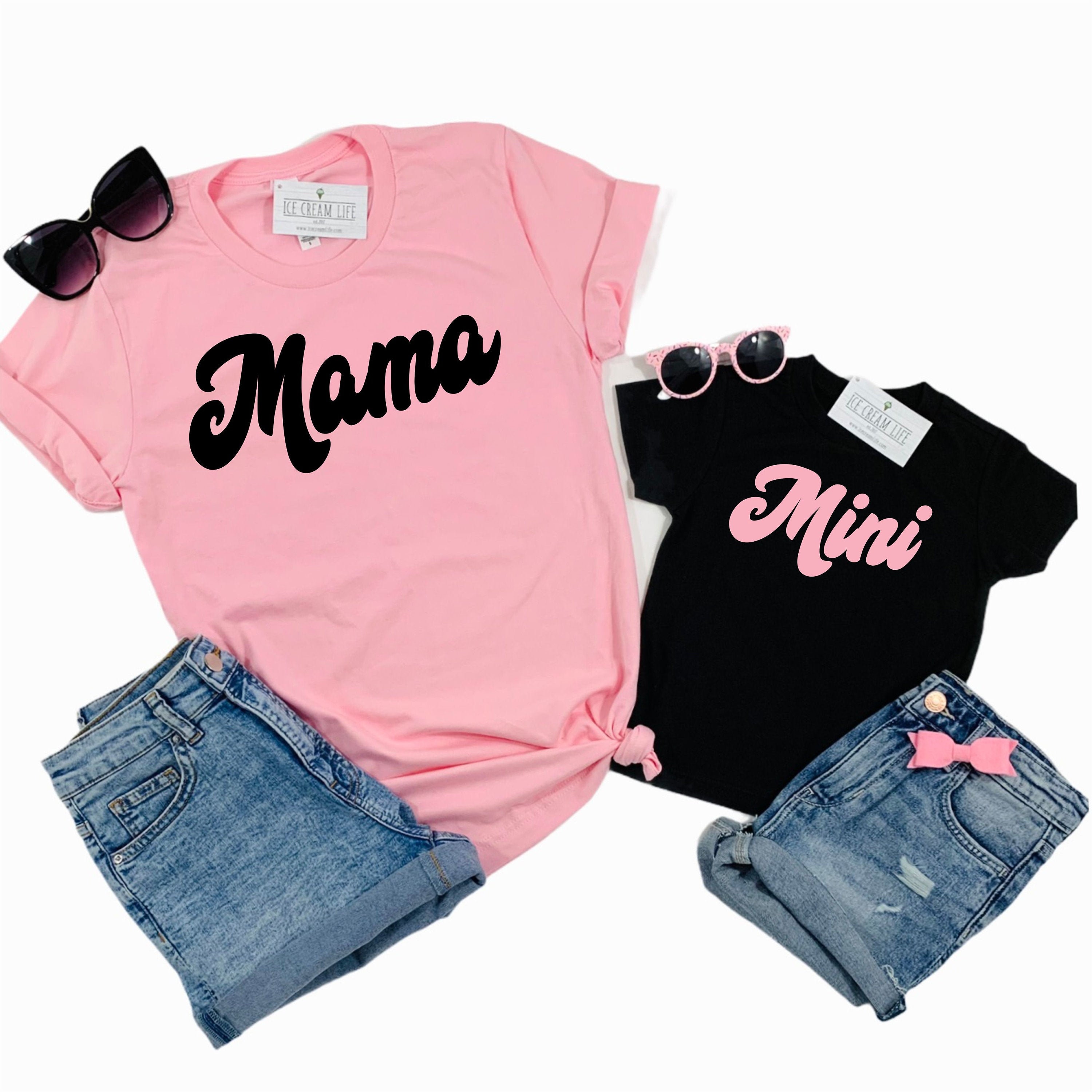 Mama Mini Shirts Matching Mommy and Me Shirts Retro Mama - Etsy
