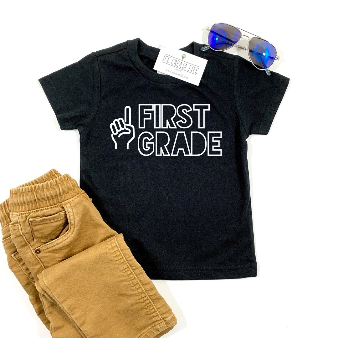 First Grade Shirt First Day School Shirt, 1st Grade Back to School ...