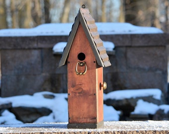 Large Rustic Birdhouse - Etsy