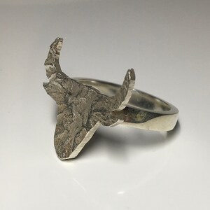 El Toro Big Bull Reticulated Silver Ring With Texture - Etsy