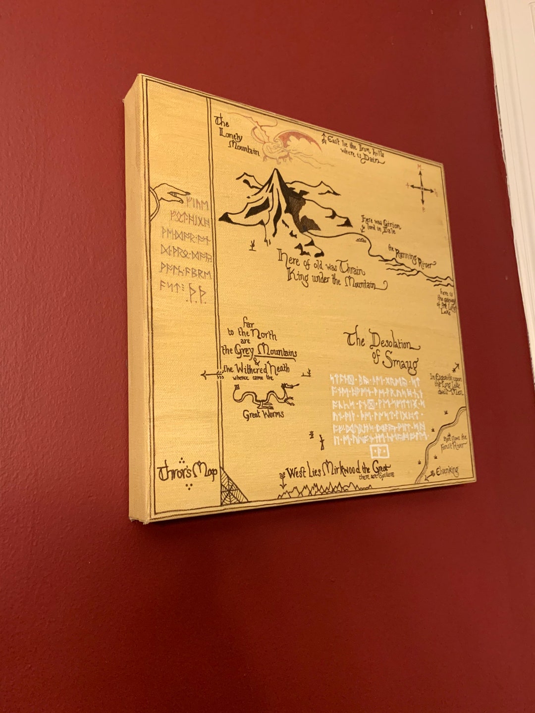 Thrors Map, Thorins Map the Hobbit - Etsy