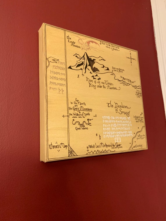 Thrors Map Thorins Map the Hobbit | Etsy