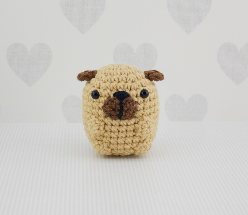 DIY Amigurumi Crochet Kit Little Pug / Craft Project Crochet - Etsy