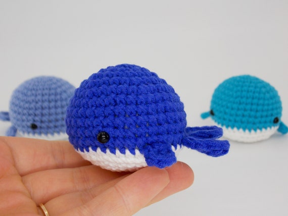 Ballena Azul Amigurumi De Crochet