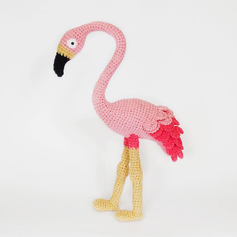 Amigurumi crochet pattern flamingo / crocheted flamingo / | Etsy