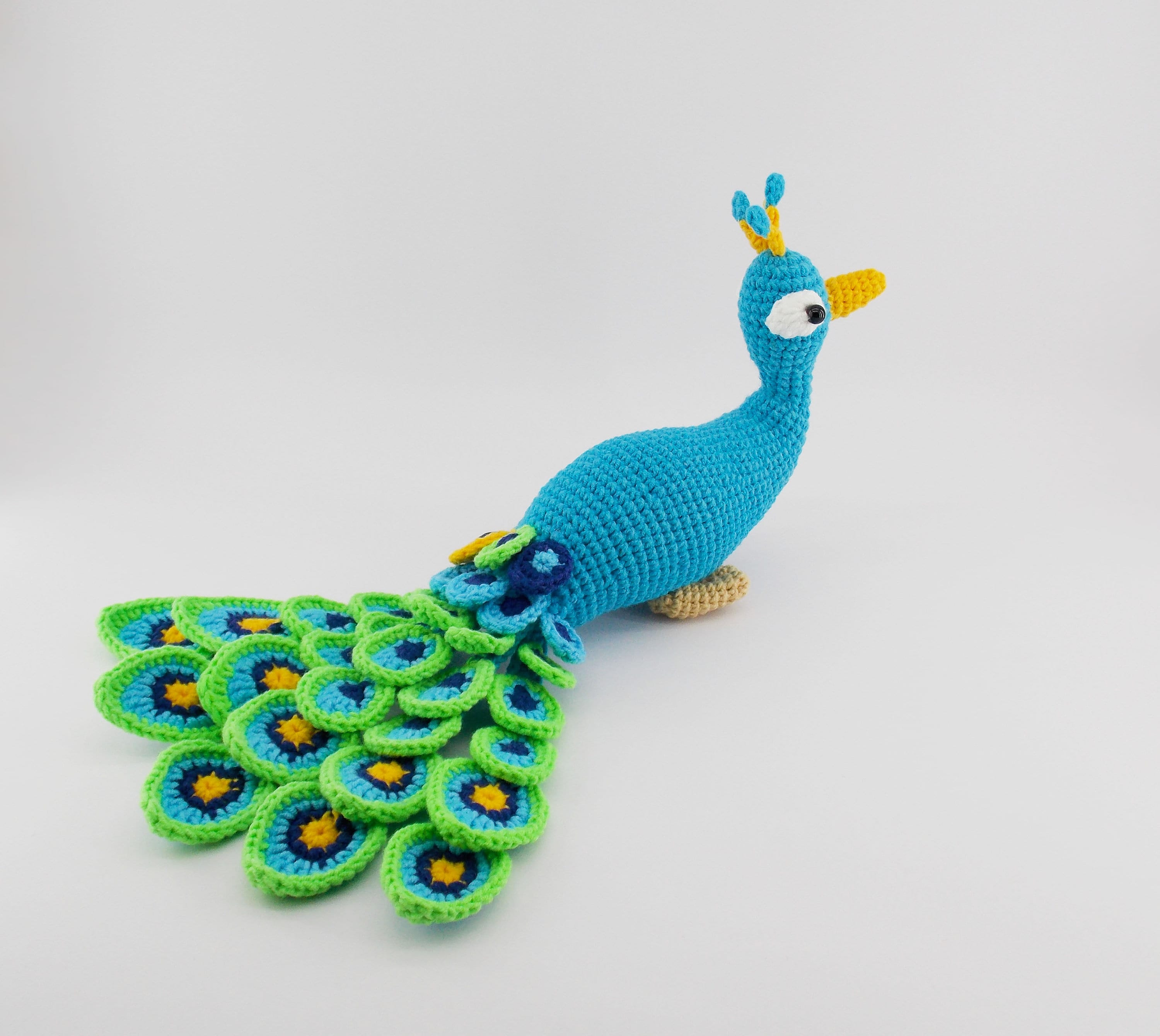 Amigurumi Crochet Pattern Peacock / Crocheted Peacock / - Etsy Ireland