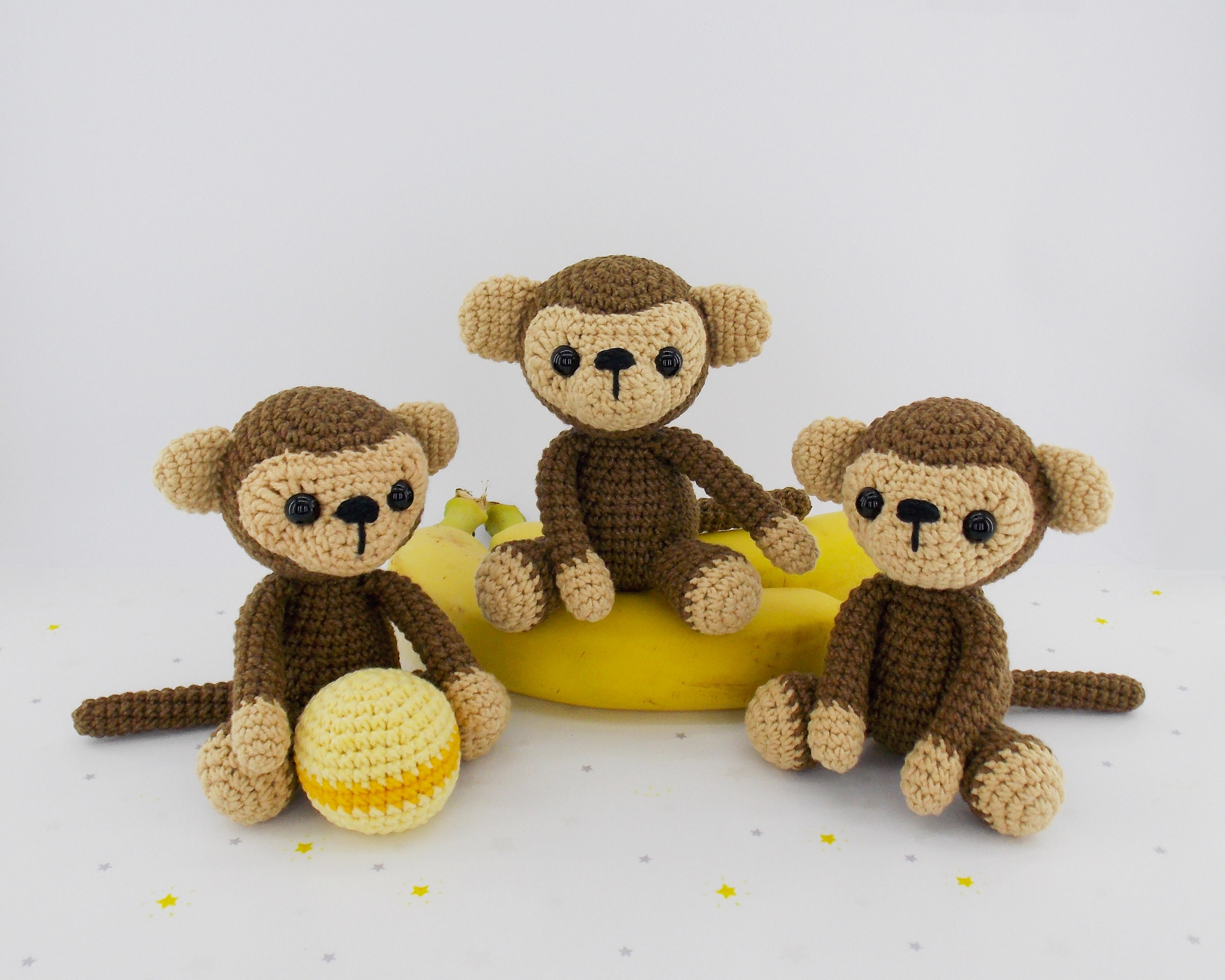 Amigurumi Crochet Pattern Monkey / Crocheted Monkey / Stuffed - Etsy