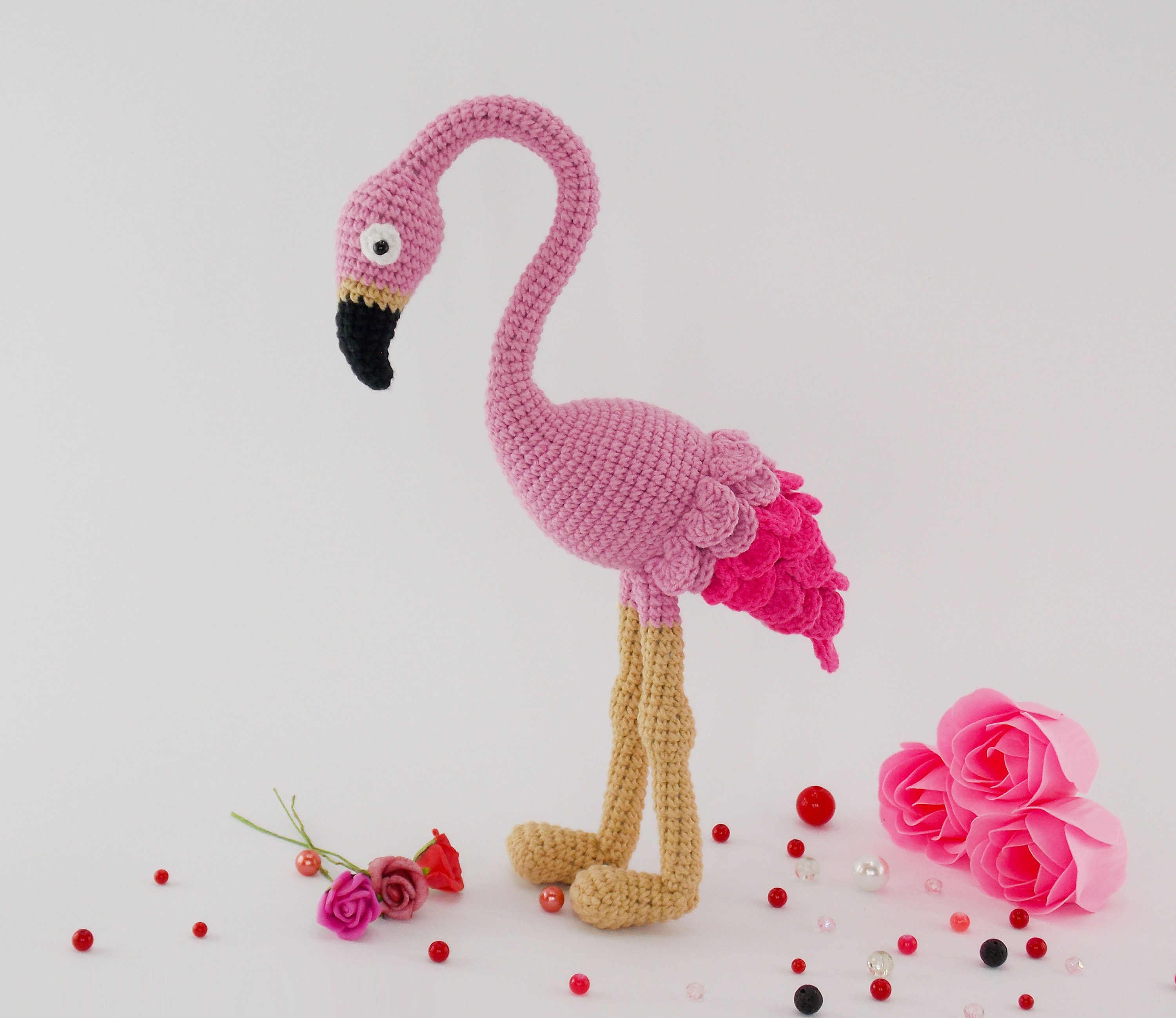 Amigurumi Crochet Pattern Flamingo / Crocheted Flamingo / - Etsy
