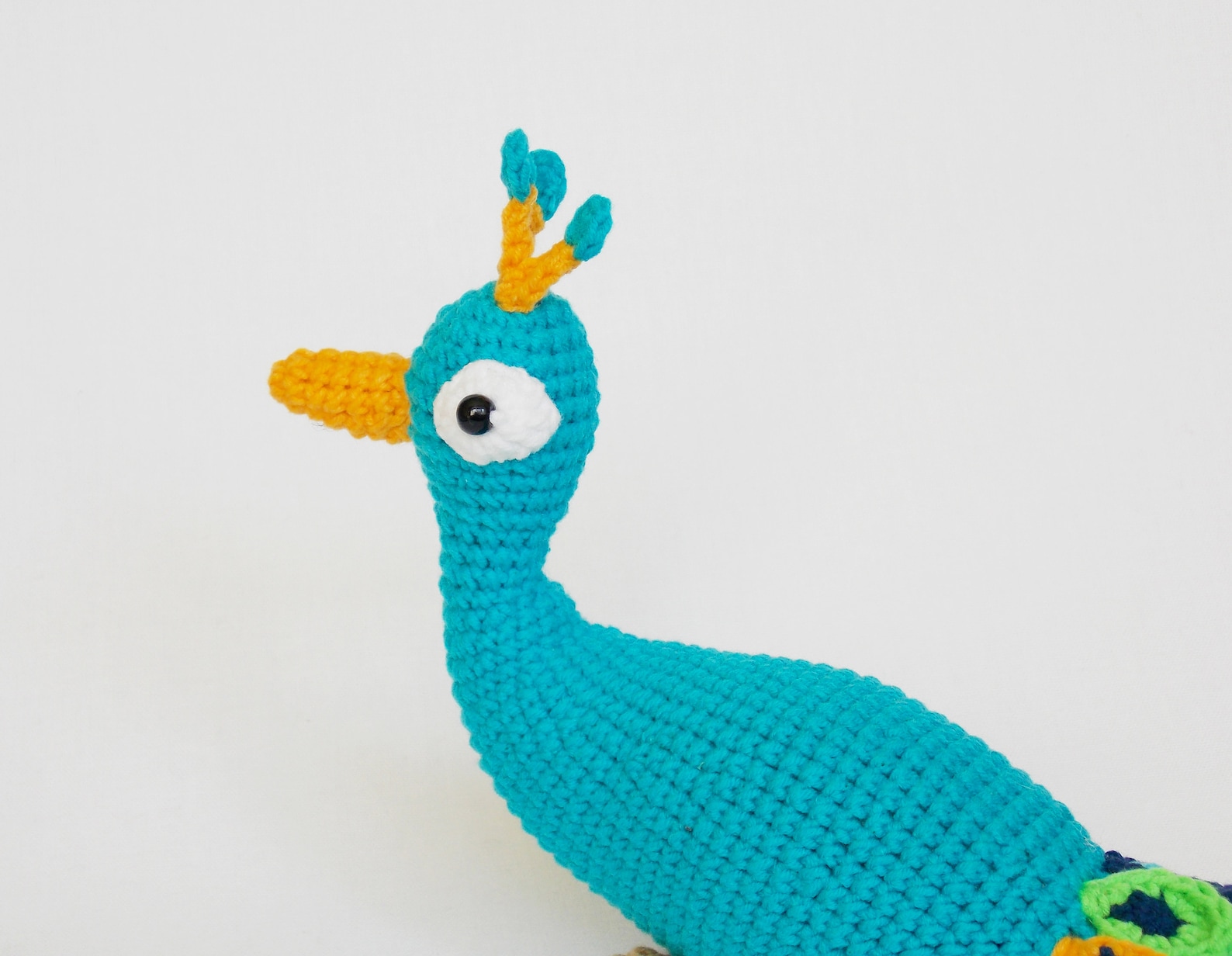 Amigurumi Crochet Pattern Peacock / Crocheted Peacock / - Etsy Denmark