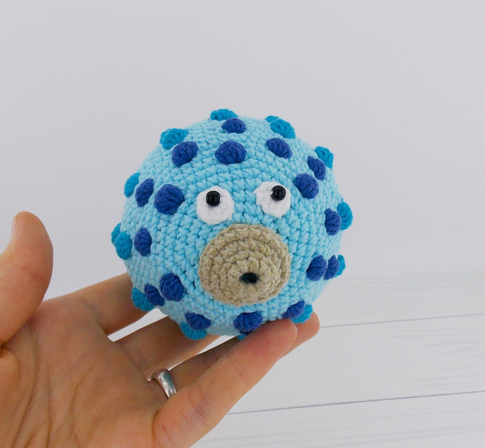 Amigurumi Crochet Pattern Puffer Fish / Crocheted Fish / | Etsy