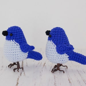 Amigurumi Crochet Pattern Bluebird / Crocheted Bluebird / Amigurumi ...
