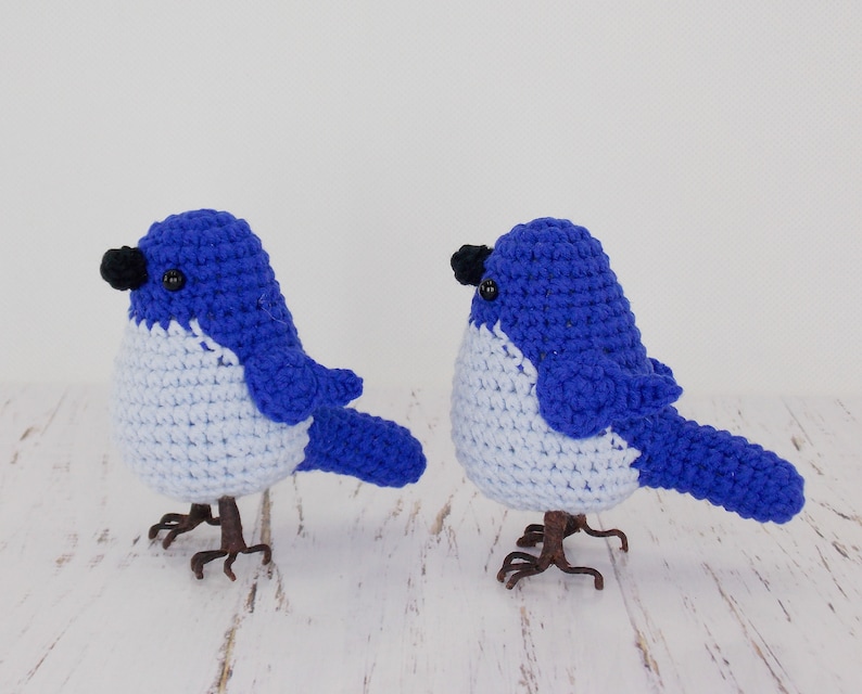 Amigurumi Crochet Pattern Bluebird / Crocheted Bluebird / - Etsy