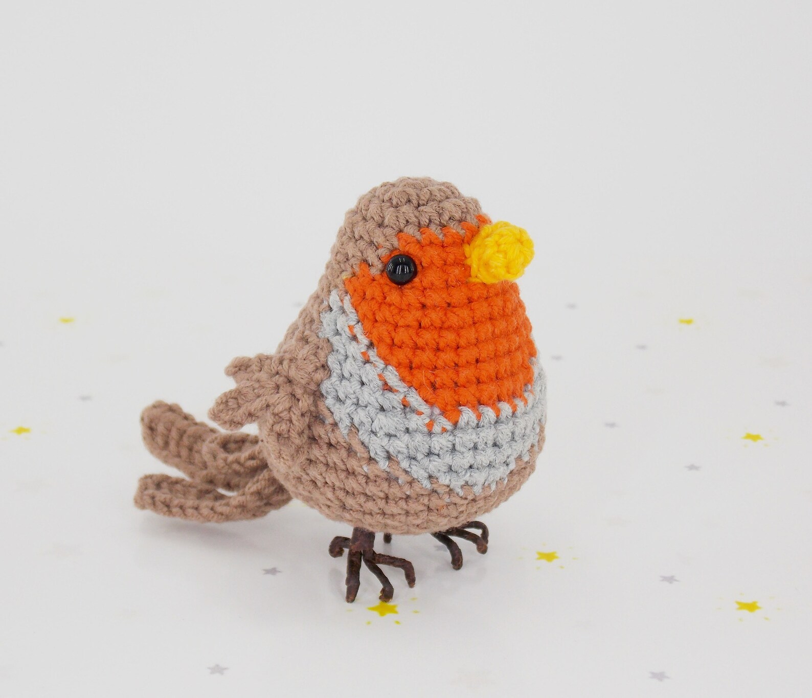 Amigurumi Crochet Pattern Bird Robin / Crocheted Robin / | Etsy