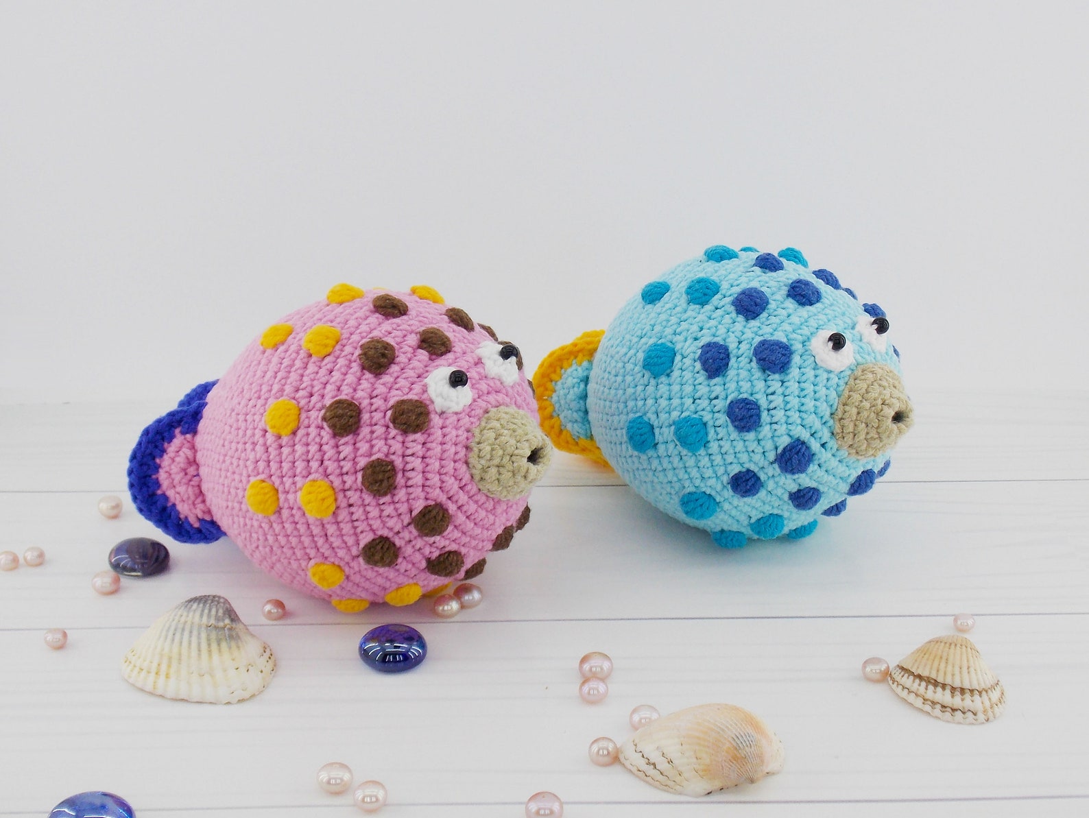 Amigurumi Crochet Pattern Puffer Fish / Crocheted Fish / | Etsy