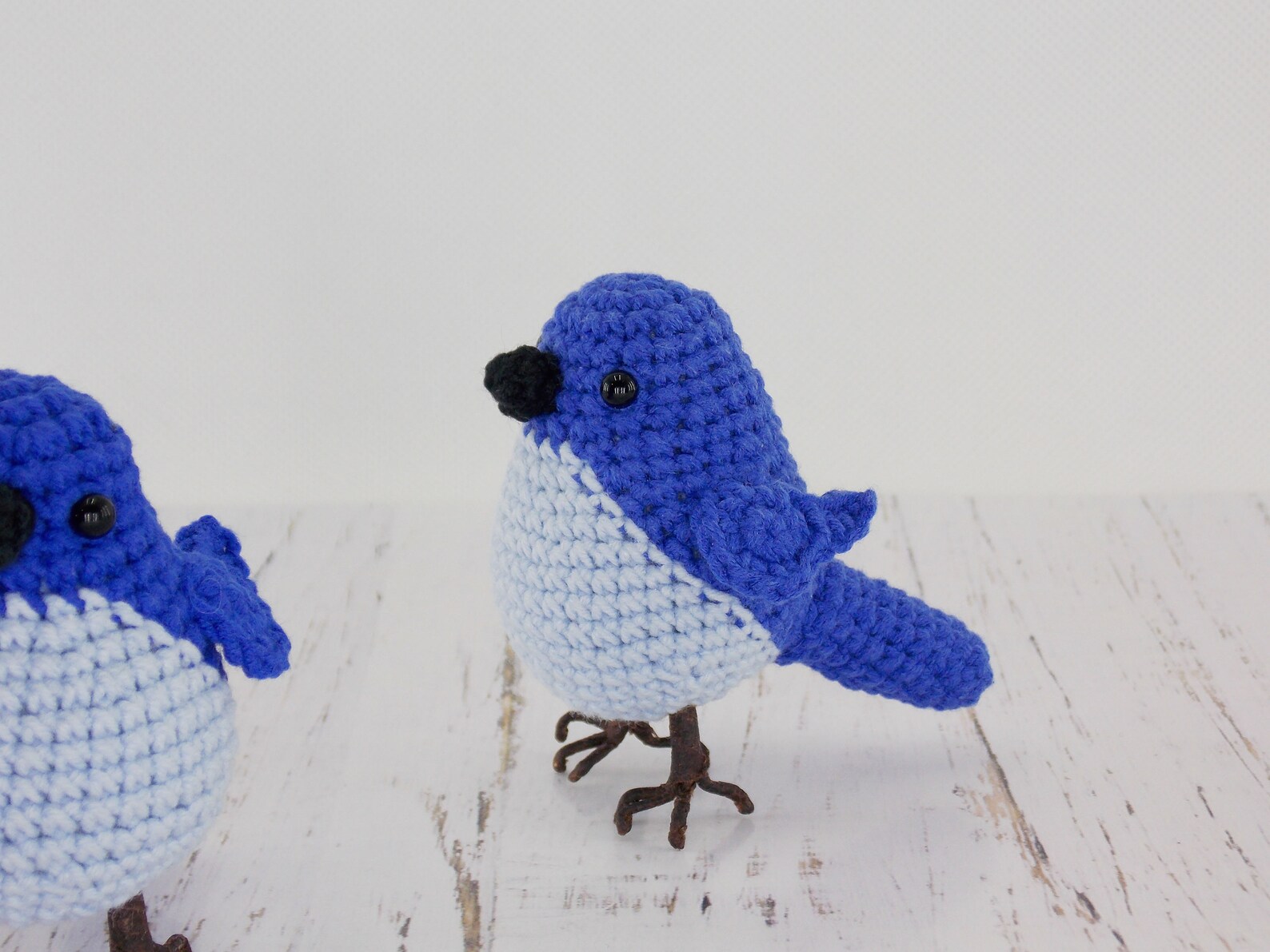 Amigurumi Crochet Pattern Bluebird / Crocheted Bluebird / - Etsy