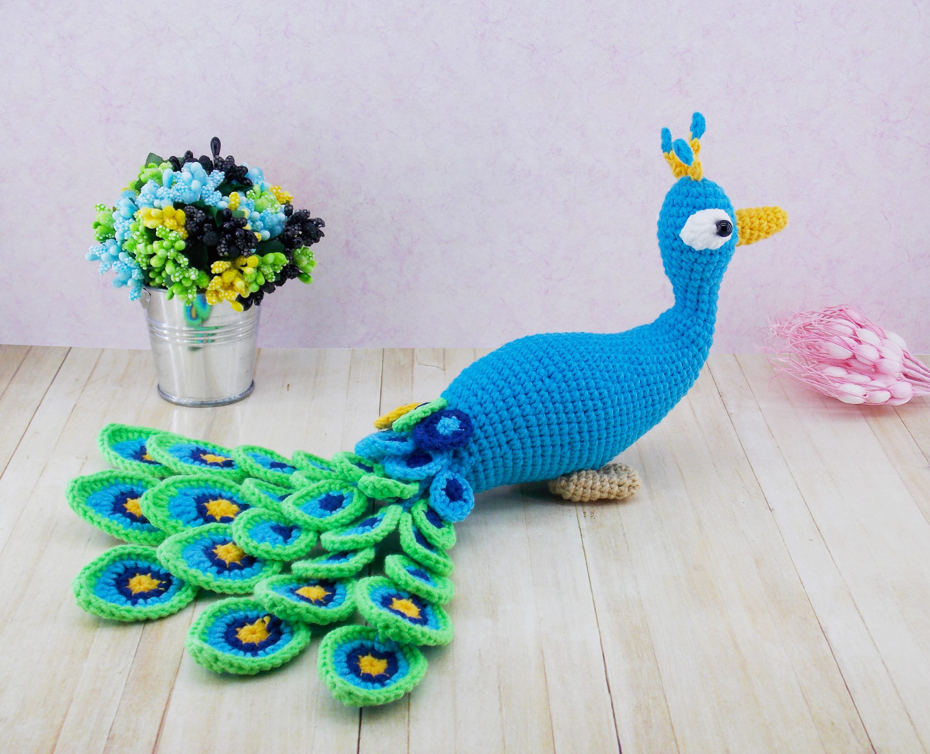 Amigurumi Crochet Peacock Pattern: Stuffed Bird (PDF Pattern) - Etsy