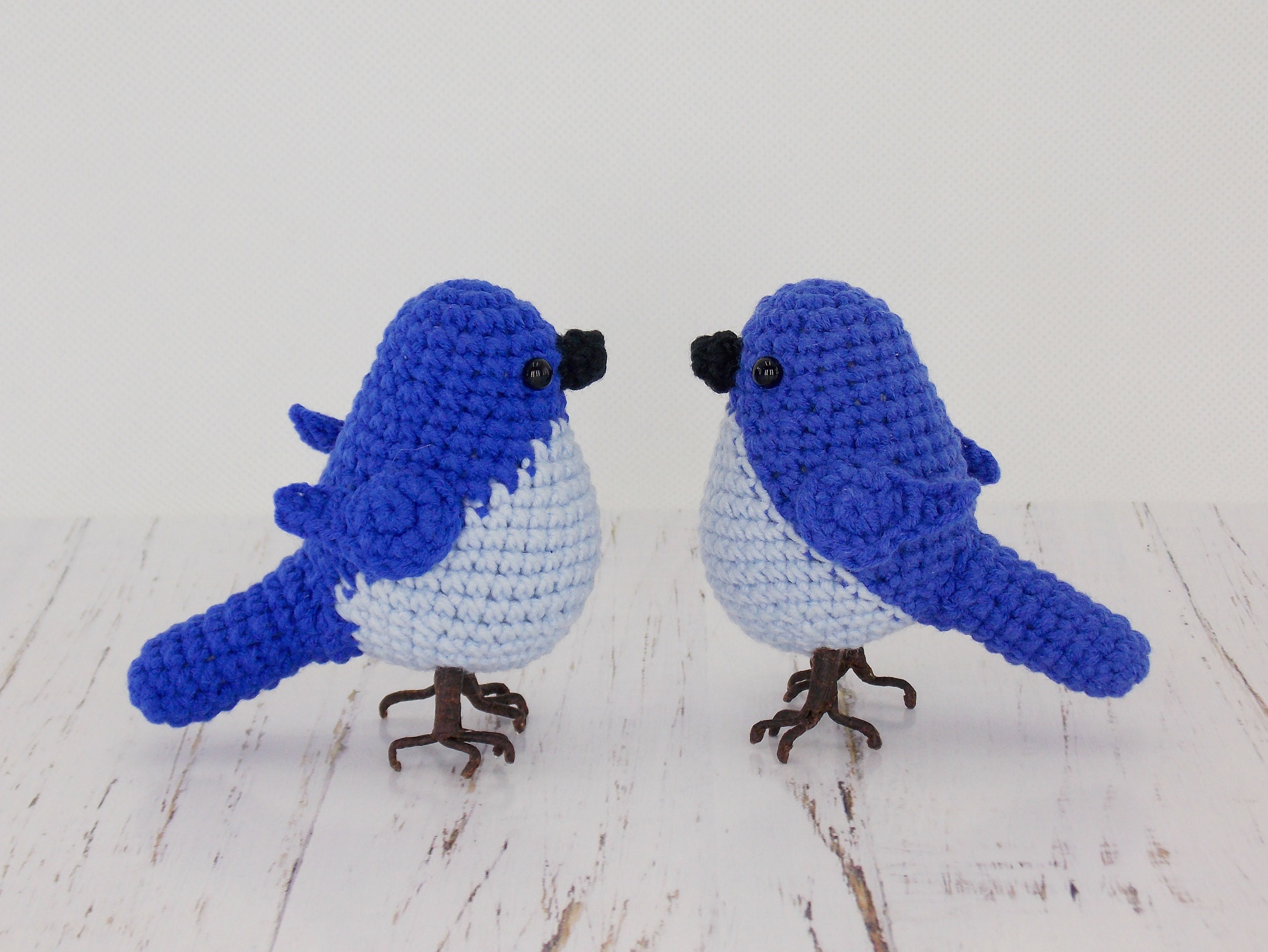 Amigurumi Crochet Pattern Bluebird / Crocheted Bluebird / - Etsy