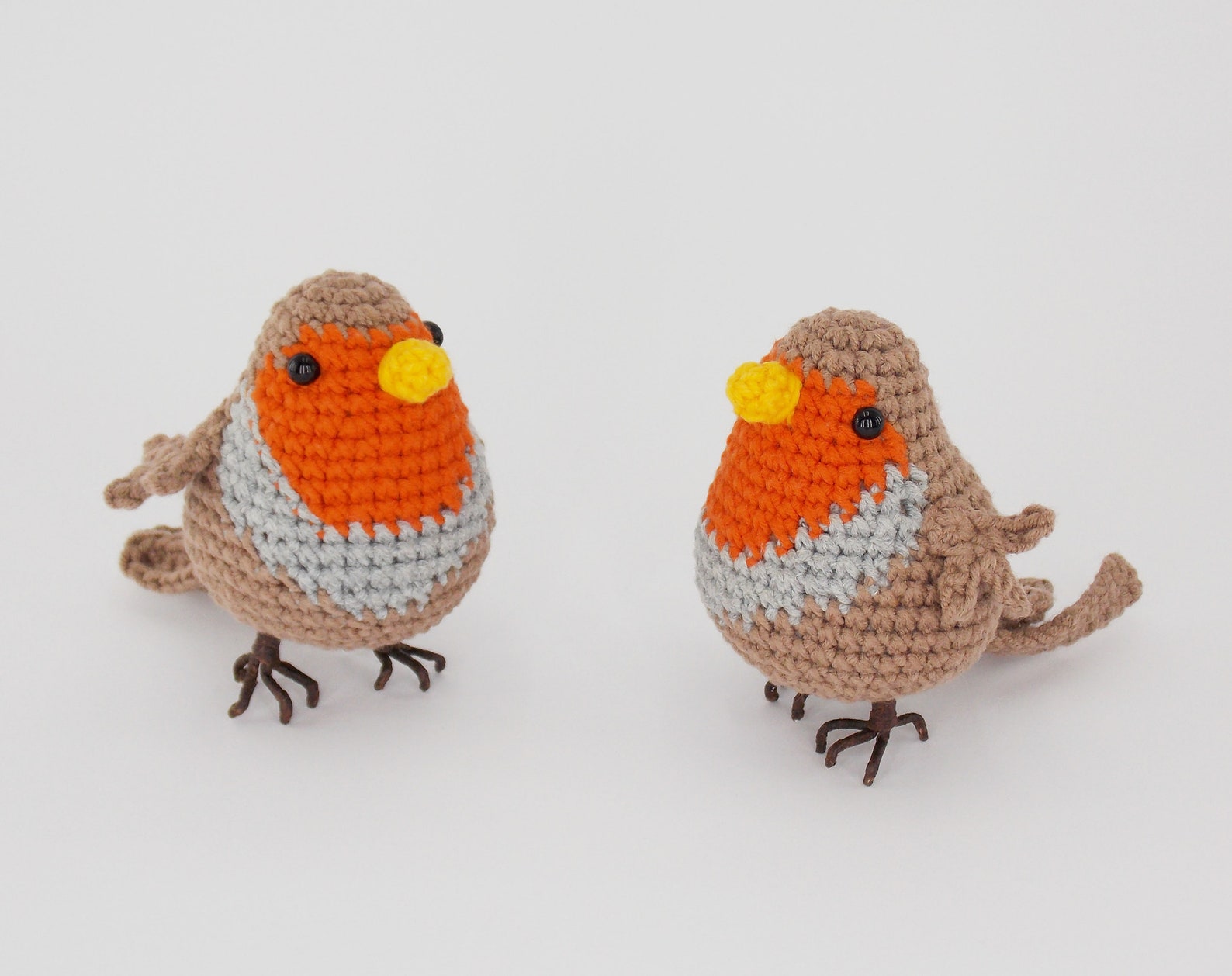 Amigurumi Crochet Pattern Bird Robin / Crocheted Robin / | Etsy