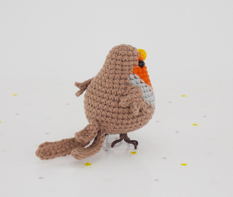 Amigurumi Crochet Pattern Bird Robin / Crocheted Robin / | Etsy