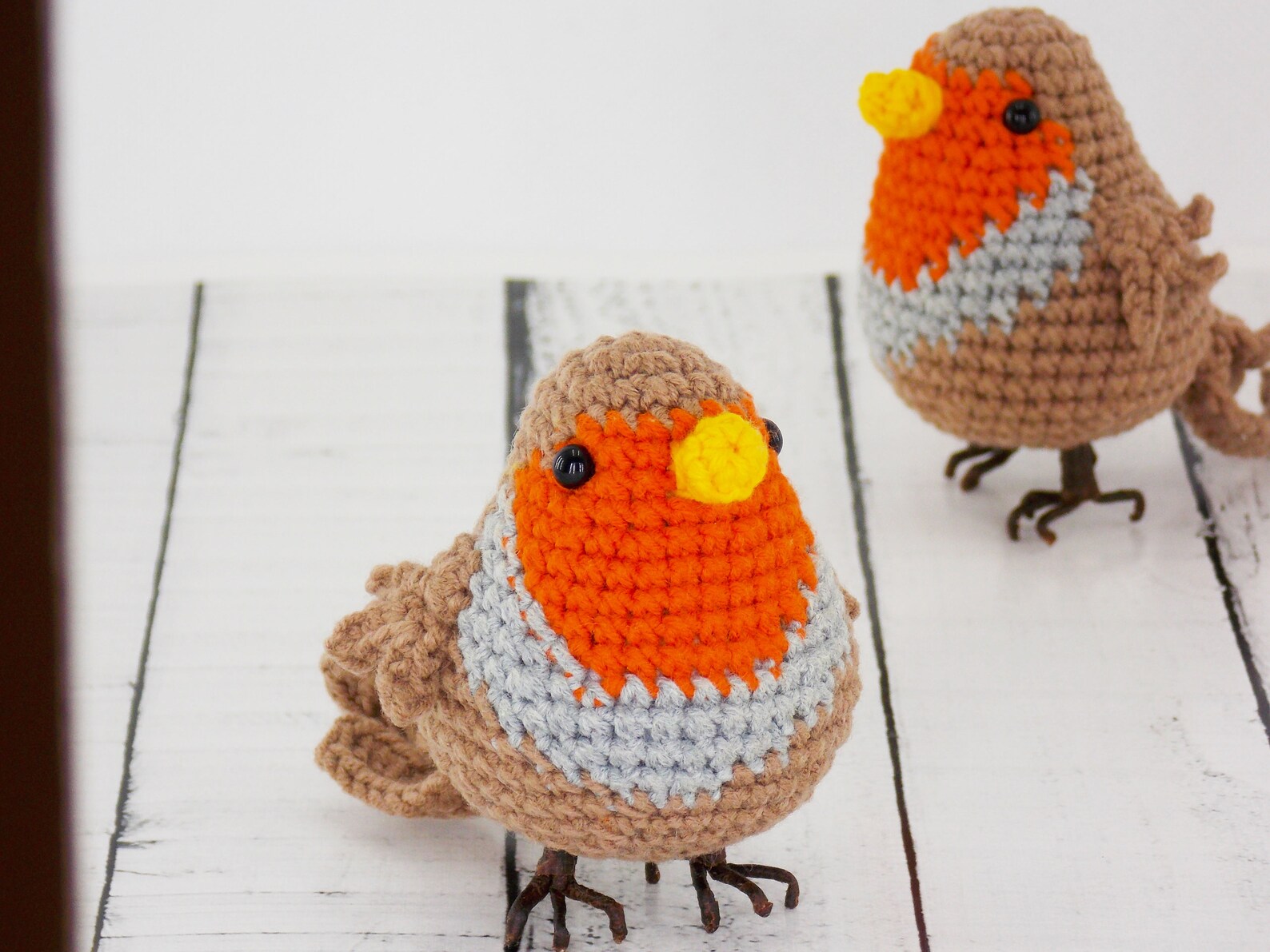 Amigurumi Crochet Pattern Bird Robin / Crocheted Robin / | Etsy