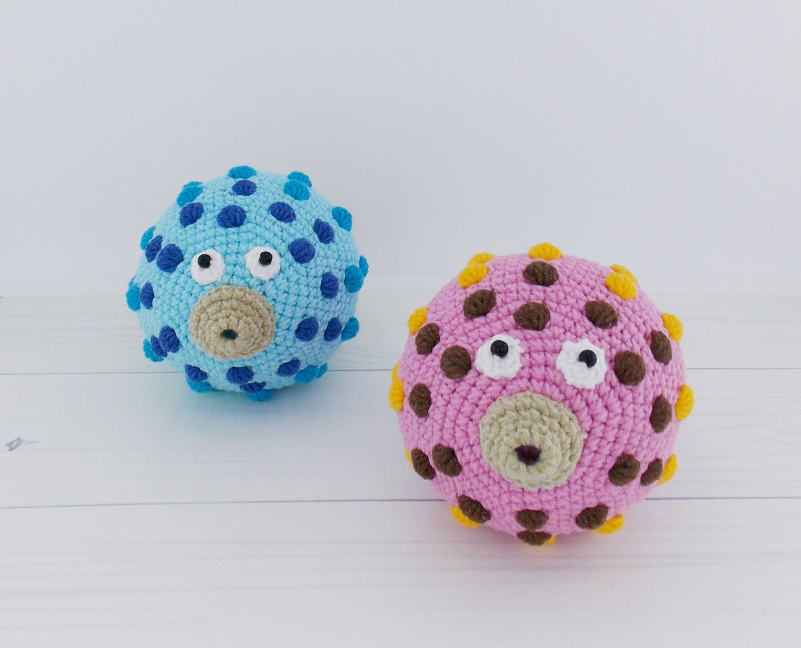 Amigurumi Crochet Pattern Puffer Fish / Crocheted Fish / | Etsy