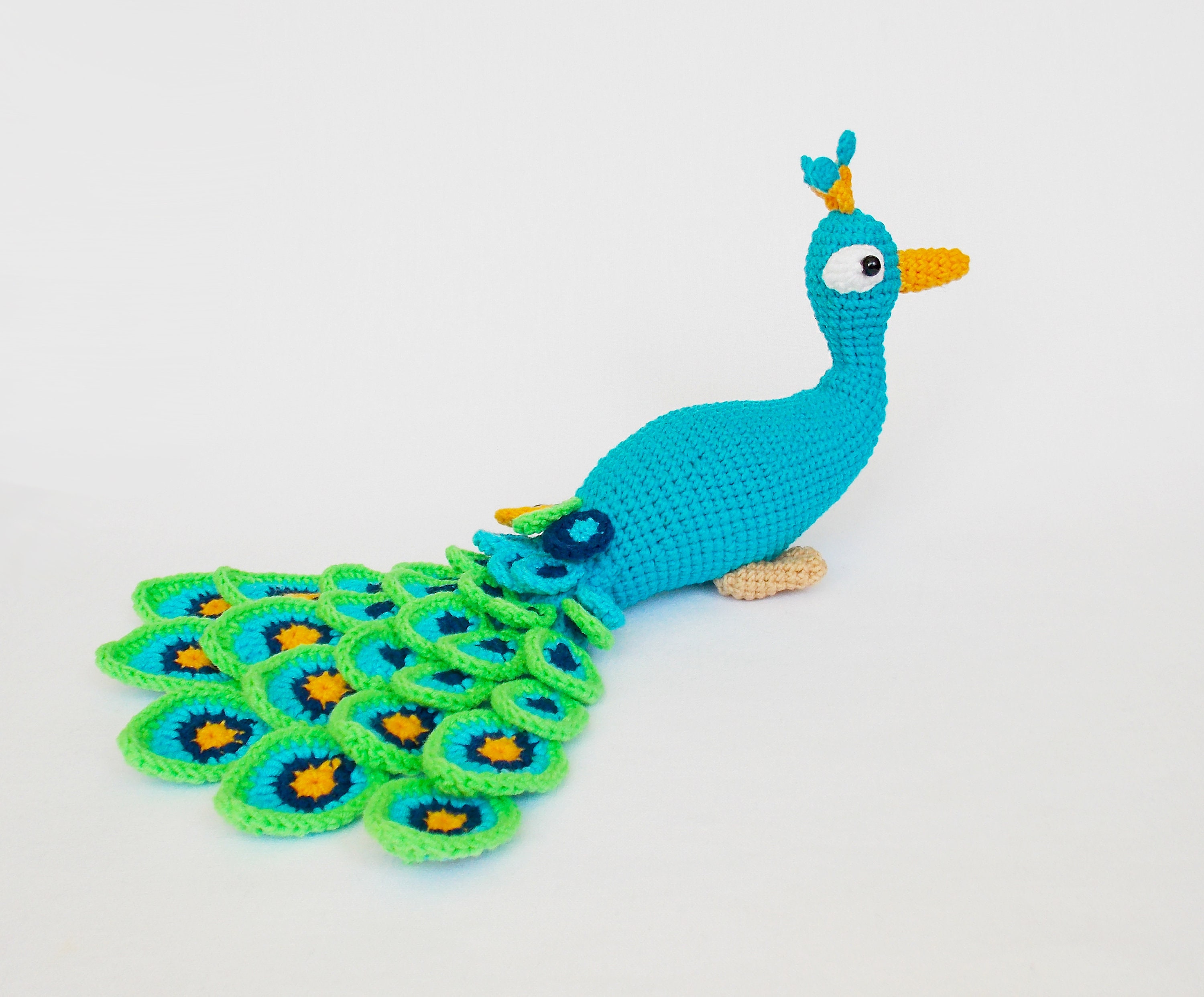 Amigurumi Crochet Peacock Pattern: Stuffed Bird (PDF Pattern) - Etsy