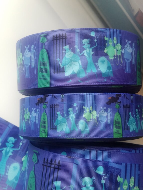 Haunted mansion inspired Grosgrain ribbon THREE yard lot | Etsy