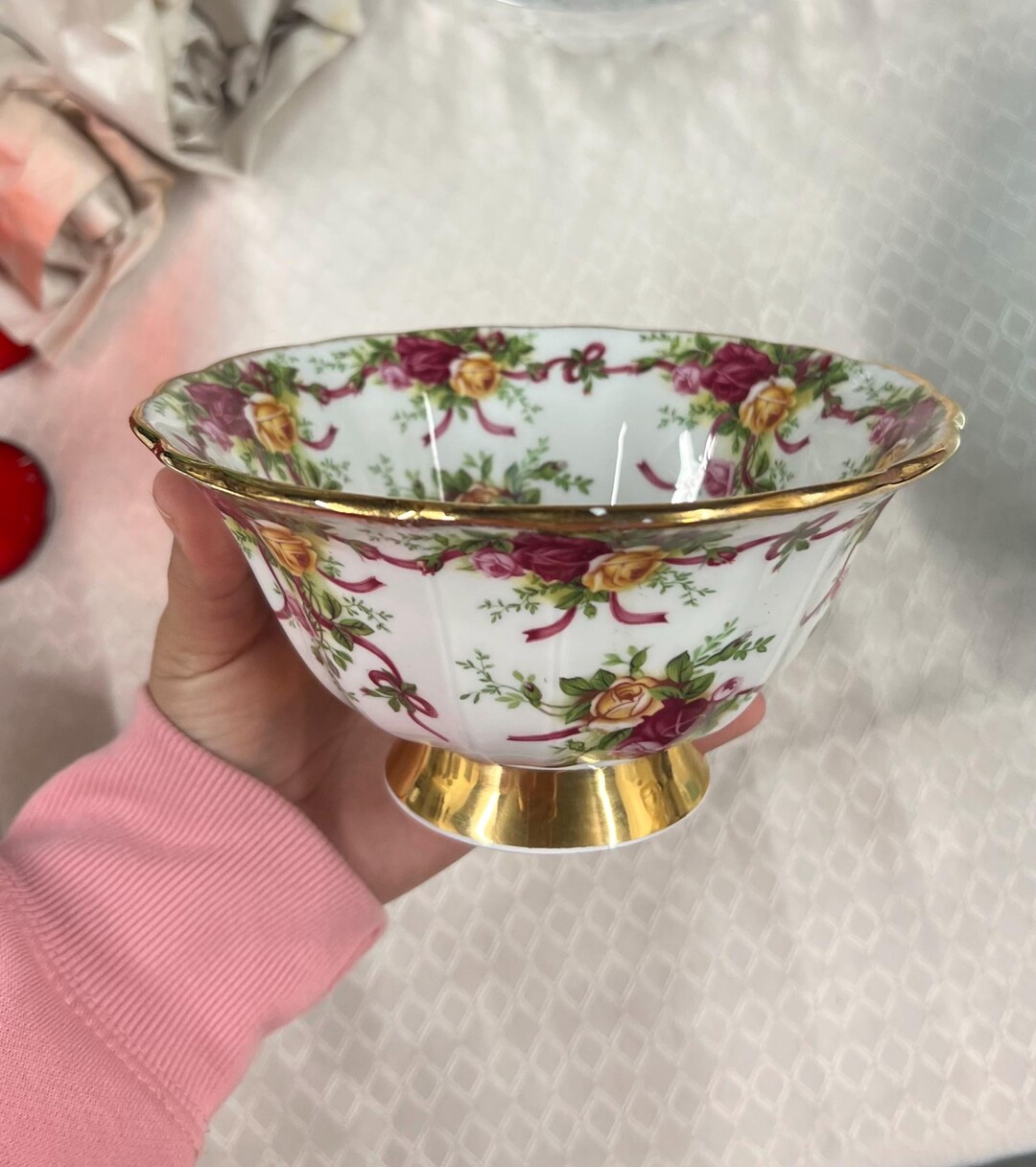 Royal Albert Old Country Roses Ruby Celebration Ribbon Collection Bone ...